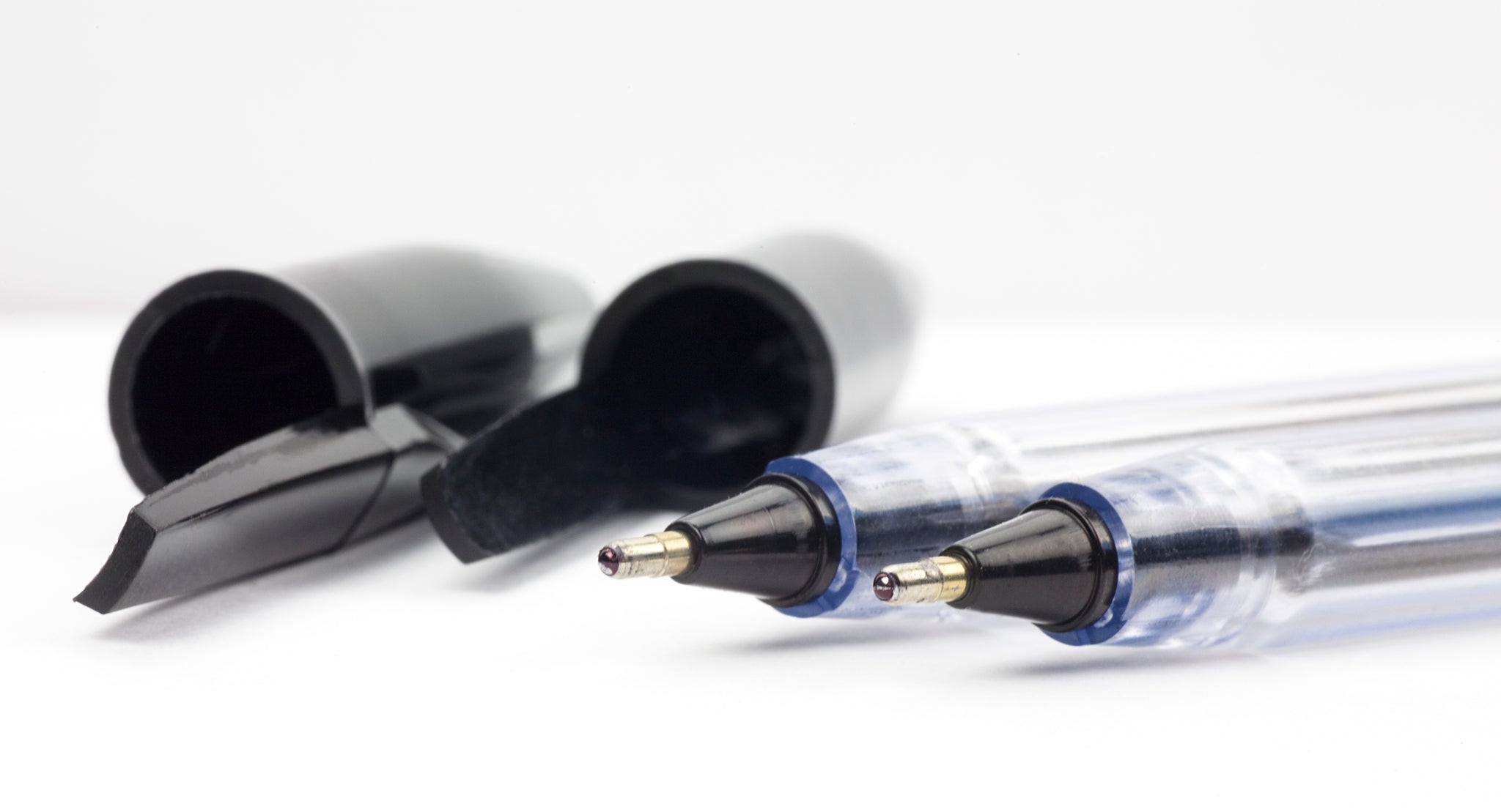 Clear TC Ball Stick Pens Polybag 1.0mm 10 ct – Promarx