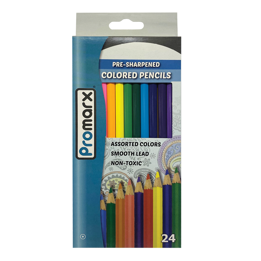 Colored Wood-Free Pencils 24 ct – Promarx