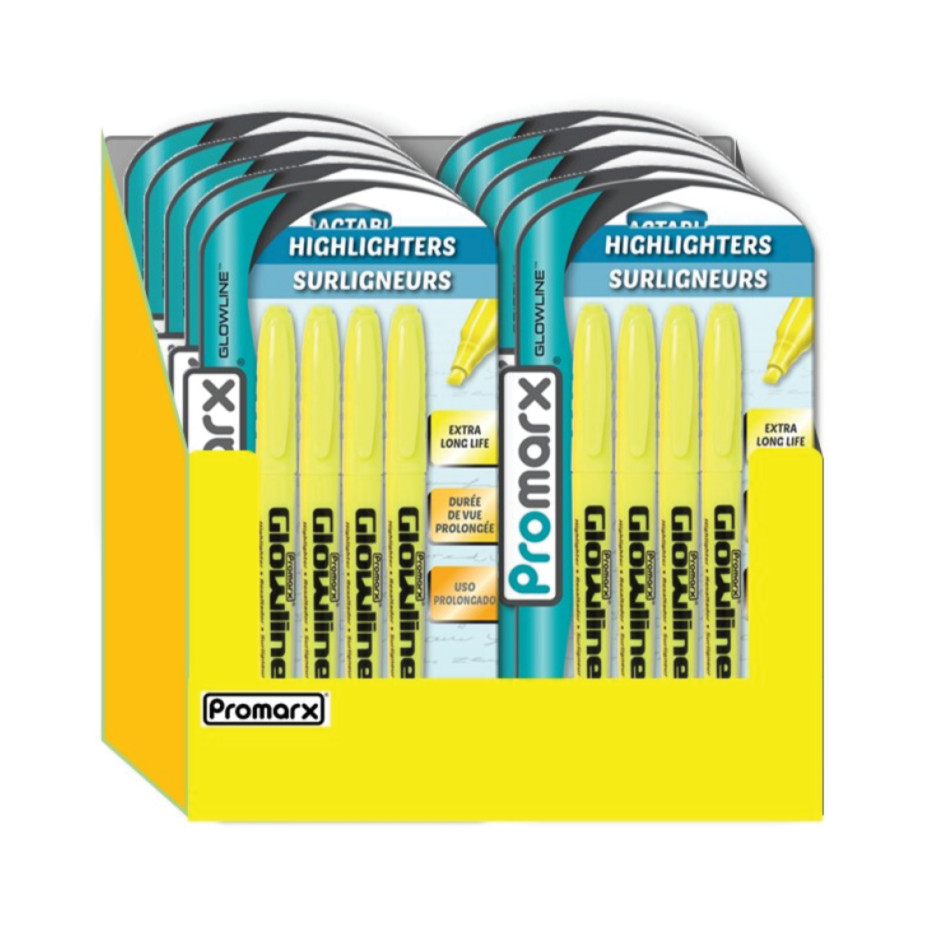 Display Tray HS06 4 ct Highlighter Assorted Colors – Promarx