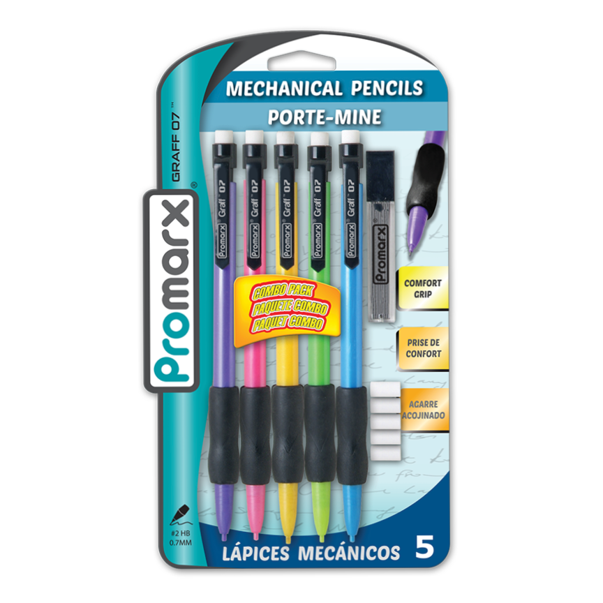 Mechanical Pencils with Grip 5 ct – Promarx