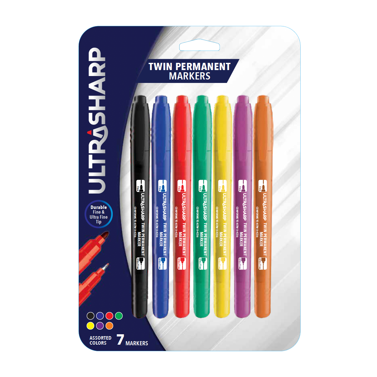 UltraSharp 7 ct Dual Tip Permanent Marker – Promarx