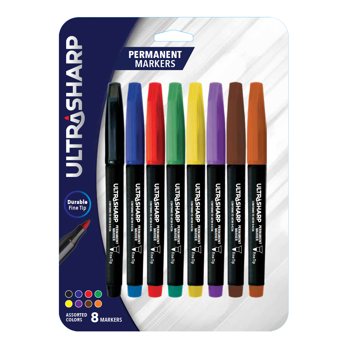 UltraSharp 8 ct Assorted Color Permanent Marker – Promarx