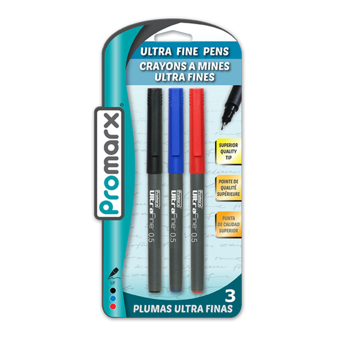 Ultrafine Felt Tip Pens 3 ct – Promarx