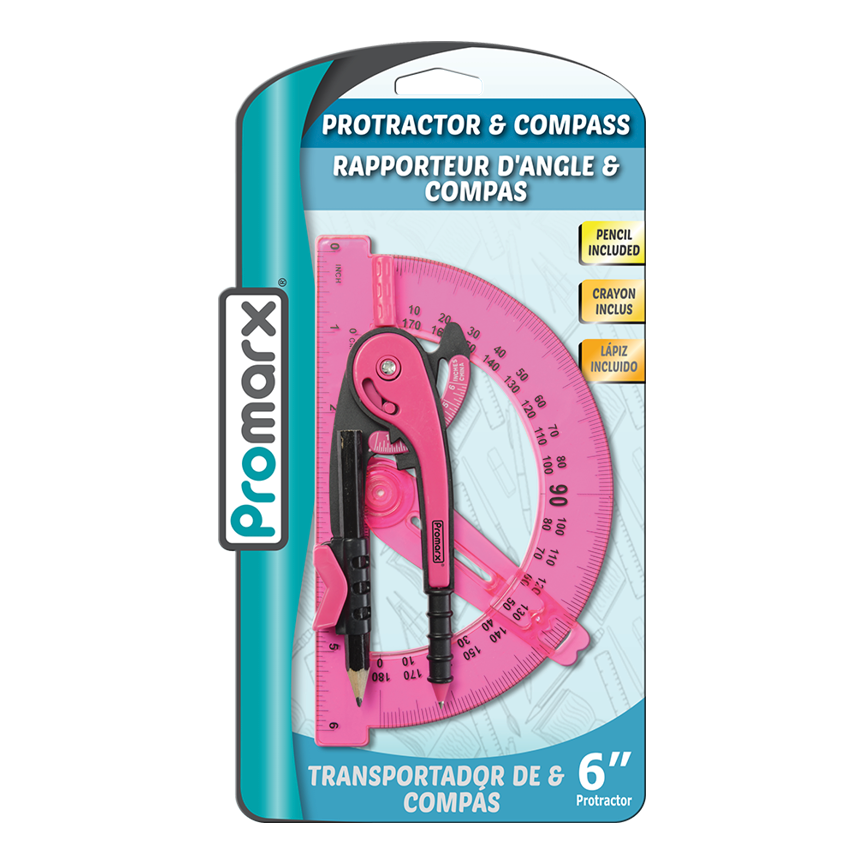 Scale-Arm Compass & Protractor Set 1 ct – Promarx