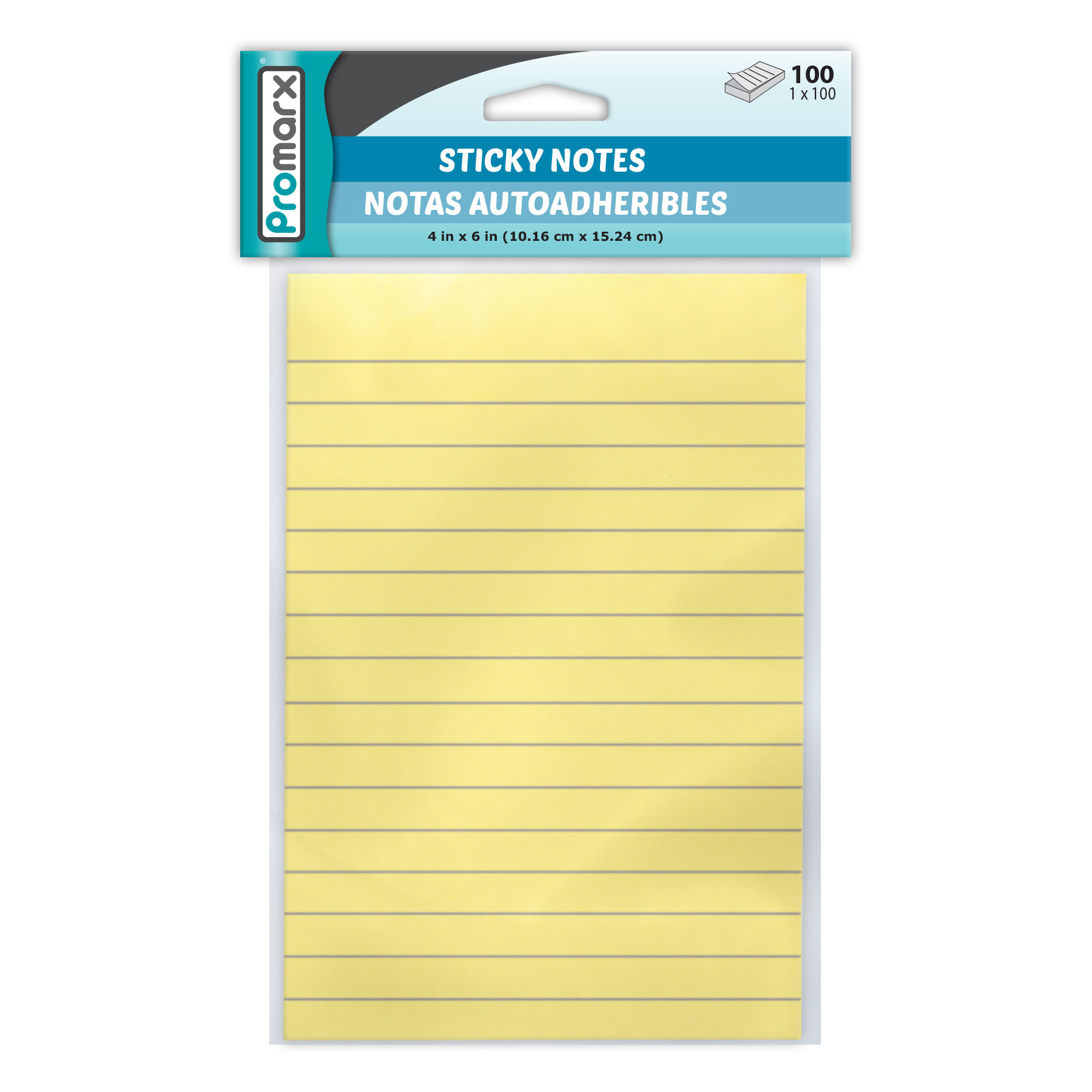 4x6 Ruled Yellow Sticky Notes – Promarx